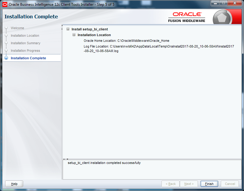 Installing the OBIEE 12c Client on Windows – The Data Community