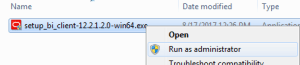 Installing the OBIEE 12c Client on Windows – The Data Community