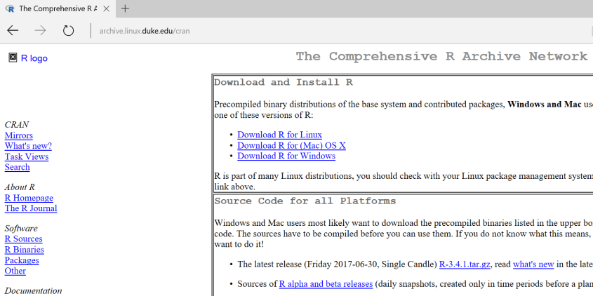 Installing R on Windows – The Data Community