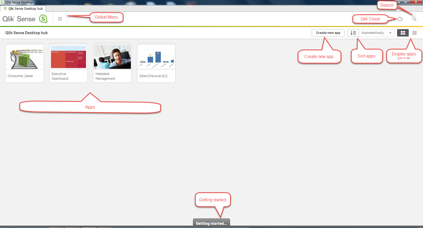 Qlik Sense Desktop Hub Overview – The Data Community