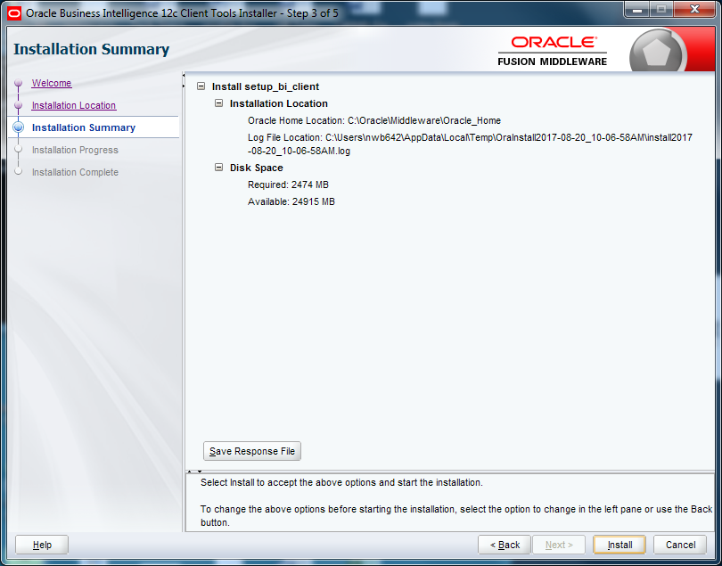 Installing the OBIEE 12c Client on Windows – The Data Community