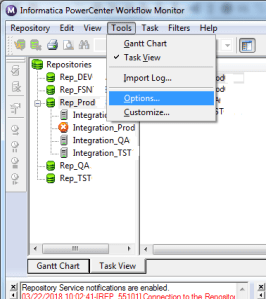 Some workflows not showing in Informatica Workflow Monitor workflow run ...
