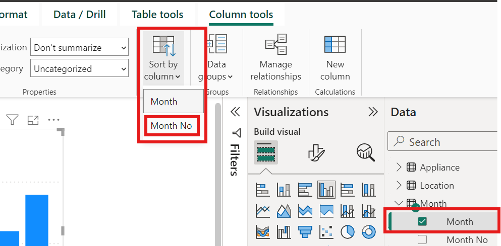 How to sort a column by another column in Power BI – The Data Community