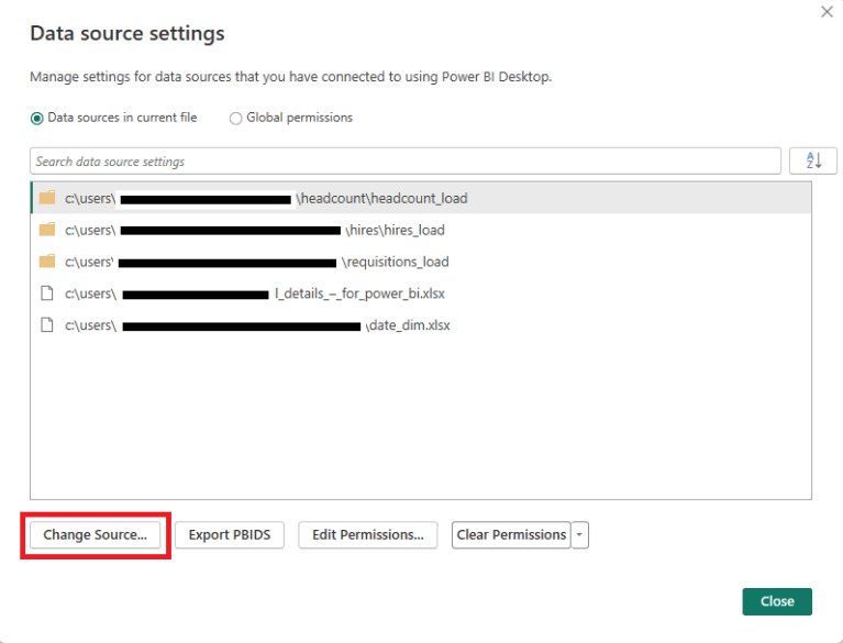 How to update your Power BI source file location – The Data Community